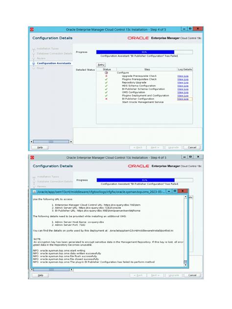 upgrade process bi publisher error pdf