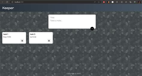 GitHub Ishika Jaiswal Keeper App A Clone Of Google Keep Using React