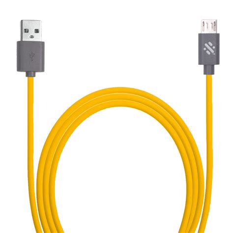 Swipe Link Micro Usb Data And Charge Cable 1m Yellow Mantality