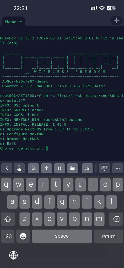 Update Nextdns Cli Vpn Dns Leaks Glinet
