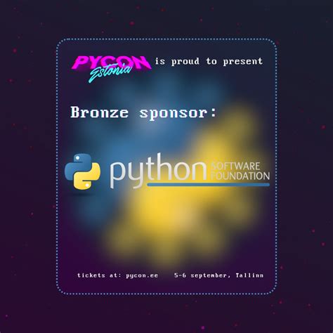 We Are Happy To Announce That The Python Software Foundation Is Supporting Pycon Estonia For The