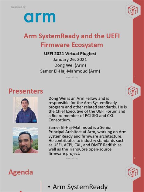 arm systemready and the uefi firmware ecosystem pdf computer