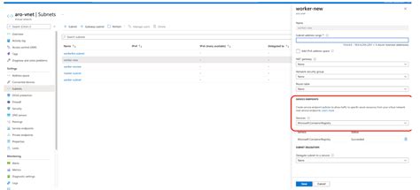 Segregate Worker Nodes Into Different Subnets Azure Red Hat Openshift Microsoft Learn