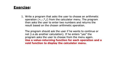 Solved Write A Program That Asks The User To Choose An Chegg Com