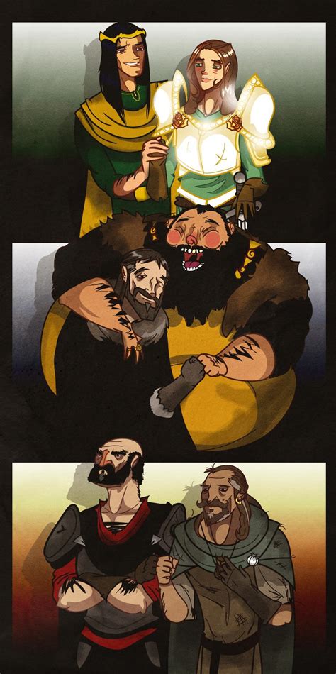 Official Baratheon Brothers With Their Bffs Art By Sir Heartsalot