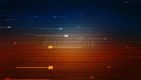 Internet Big Data Concept Flowing Number One And Zero Text In Binary Code Format In Technology