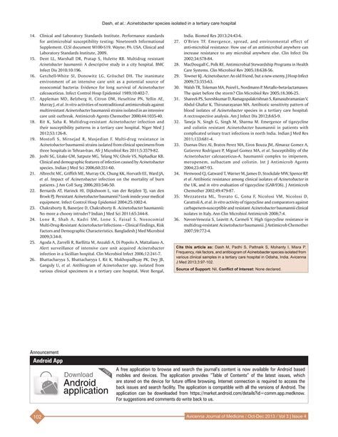 Frequency Risk Factors And Antibiogram Of Acinetobacter Species