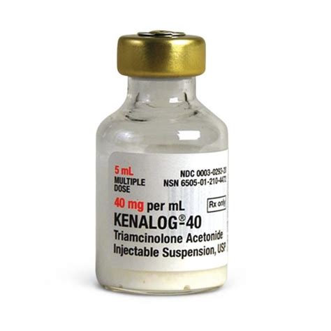 Kenalog 10 5 Ml Triamcinolone Acetonide 10 Mg Ml Injection Multiple