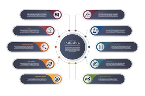 Premium Vector Infographic Business Intelligence Template Icons In