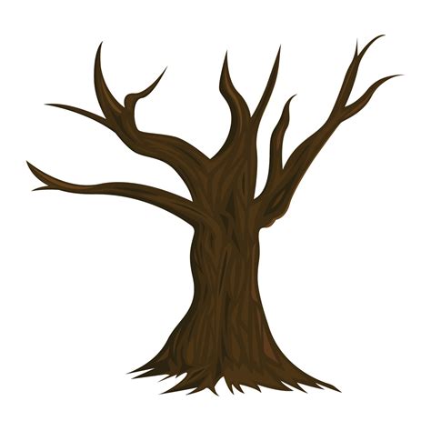 Illustration Of Dead Tree Isolated On White Background 6303082 Vector