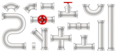 철강 금속 물 석유 가스 파이프 라인 파이프 하 수의 창조적 인 벡터 일러스트 레이 션 투명 한 배경에 고립 아트 디자인 추상적인 개념 그래픽 게이트 밸브 피팅 수도 꼭지