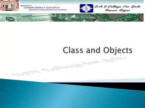 Ppt Class And Objects Powerpoint Presentation Free Download Id3922419