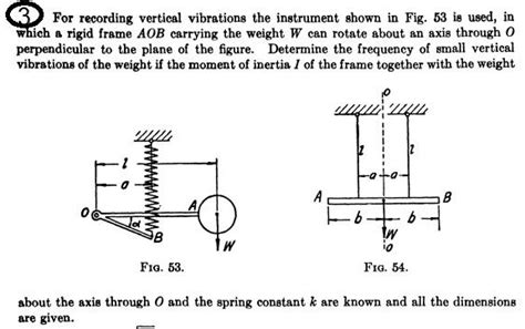 SOLVED For Recording Vertical Vibrations The Instrument Shown In Fig Is Used In Which A