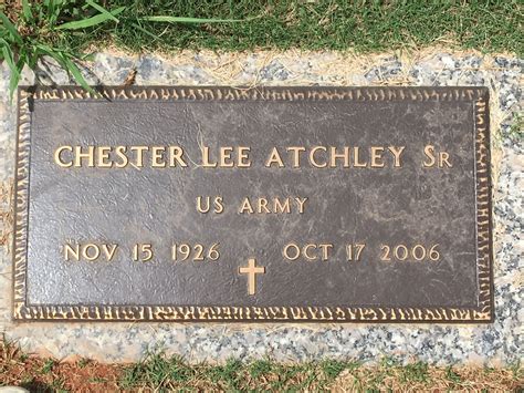 Chester Lee Atchley Sr 1926 2006 Find A Grave Memorial