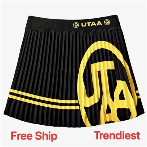 UTAA 여성용 골프 드레스 여성용 스타일 색상 대비 글꼴 플리츠 볼 스커트 AliExpress