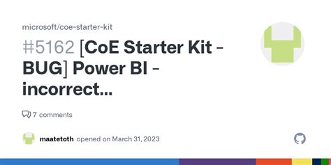Coe Starter Kit Bug Power Bi Incorrect Isnotcurrentmonth Calculation · Issue 5162