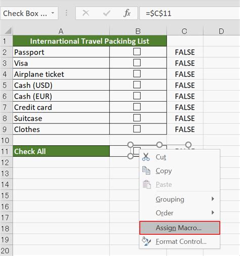 How To Create A Checkbox In Excel Office Hack