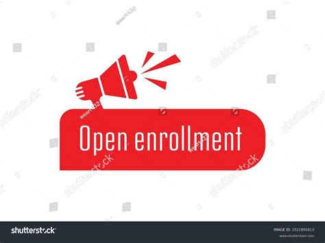 Open Enrollment Text Information Sign Stock Vector Royalty Free 2522895813 Shutterstock