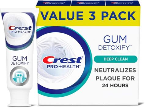 Crest Pro Health Gum Detoxify Toothpaste Deep Clean 3 7 Oz Pack Of 3 Health