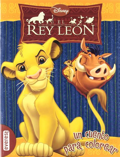 El Rey León Un Cuento Para Colorear Walt Disney Company Walt Disney