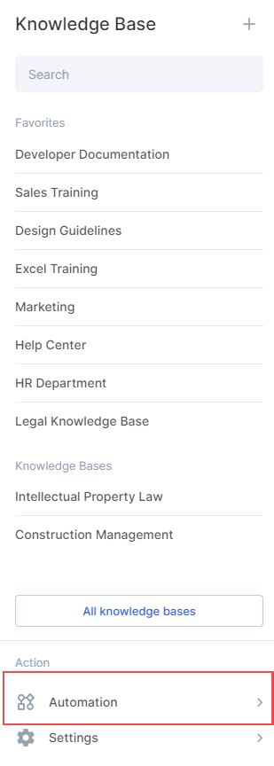 knowledge base automation