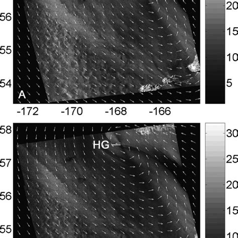Sar Derived Wind Speed Field For A Barrier Jet Near 60°n And 143°w In