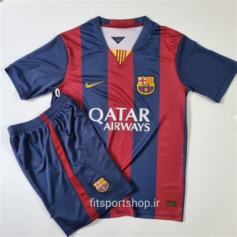 لباس کلاسیک اول بارسلونا 2014 2015 فیت اسپورت