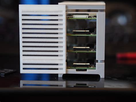 Tiny Raspberry Pi Server Rack Cluster Case 4 Etsy