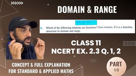 Ex 23 Functions Standard And Applied Maths Domain And Range Jeemains