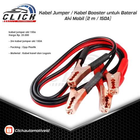 Jual Kabel Jumper Aki Mobil Motor Kabel Booster Untuk Baterai Aki Mobil Motor Kabel Booster