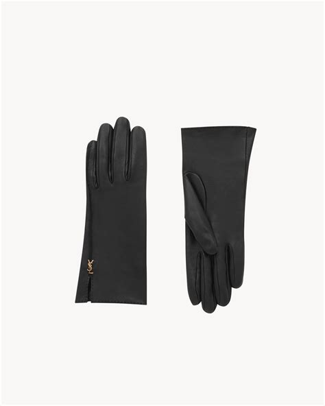 Cassandre Gloves In Leather Saint Laurent