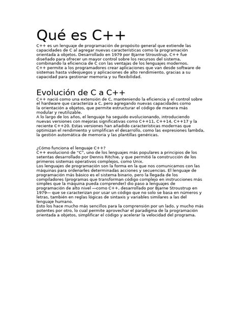 Qué Es C Pdf