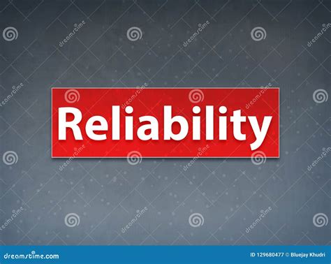Reliability Red Banner Abstract Background Stock Illustration