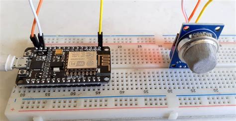 Gas Level Monitor On Internet Using ESP8266 Gas Sensor