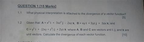 solved 1 1 what physical interpretation is attached to the