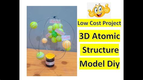 3d Atomic Structure Atom Model For School Project Low Cost Projects Mermaid Art And Craft
