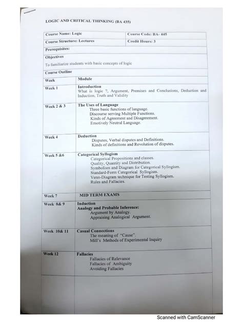 Outline Logic Pdf