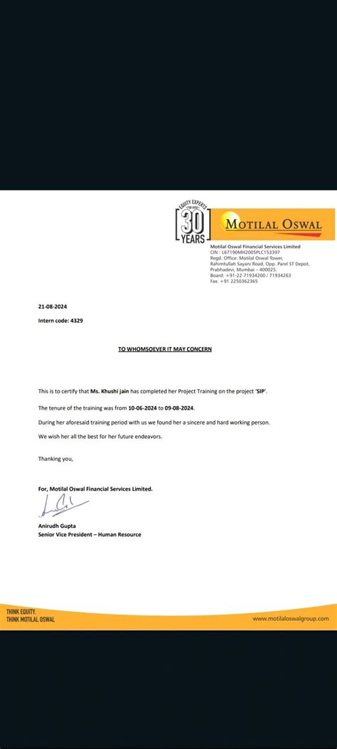 Khushi Jain On Linkedin Internship Learningexperience Grateful Newbeginnings Careergrowth