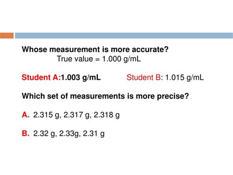 PPT - SI Units: Accuracy, Precision, and Conversions PowerPoint ...