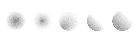 서클 노이즈 텍스처 Dotwork 그레인 점묘법 그라데이션 패턴 방사형 확률 그레인 텍스처 문신을 위한 도트워크 점묘 하프톤 효과 점선 구 점무늬 요소 벡터 배경 가능성에