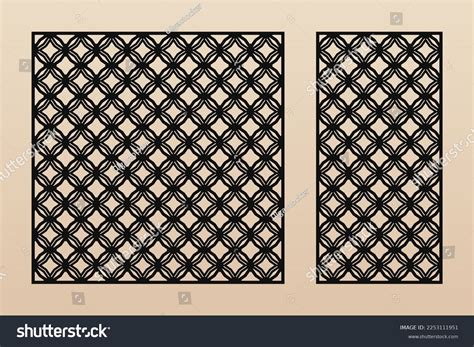 Laser Cut Pattern Set Vector Set Stock Vector Royalty Free 2253111951 Shutterstock