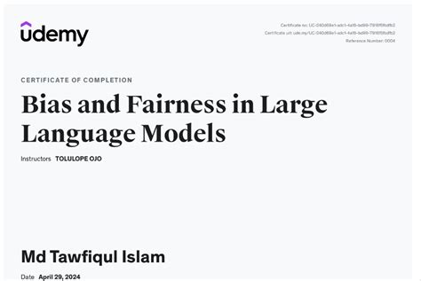 Bias And Fairness In Llms Md Tawfiqul Islam