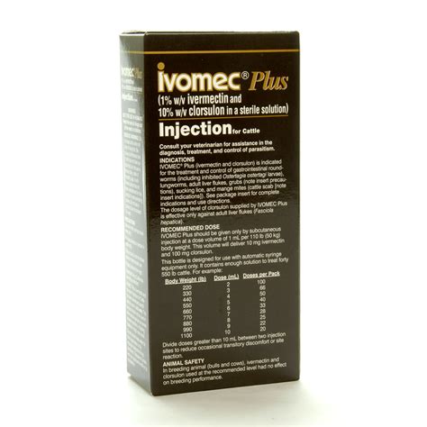 Ivomec Plus Injectable Cattle Wormer Jeffers