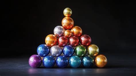 Free Colorful Spheres Stacked Photo Colorful Spheres Stacked