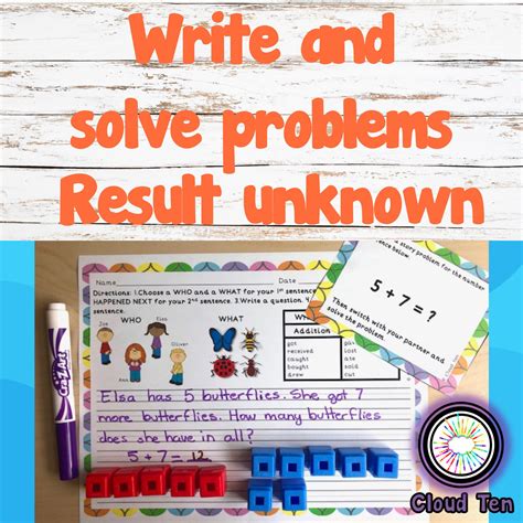 Write And Solve Word Problem Situations Result Unknown Classful