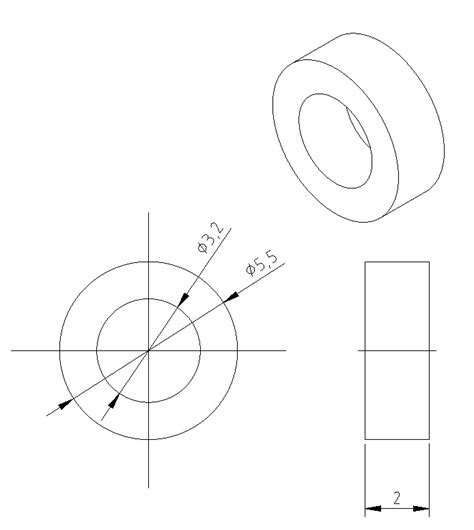 2mm Thick 3m Screw Spacer Studica Robotics