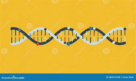 Illustrative Depiction Of Nucleic Acid Double Helix With Connected