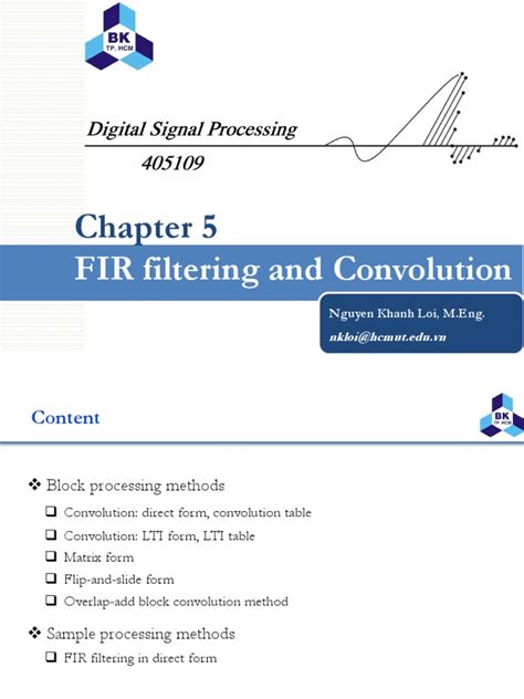 Fir Filtering And Convolution Pdf Digital Signal Processing Filter Signal Processing