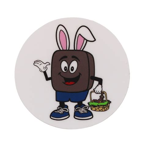 Easter Sammy Sponge Sticker Platters Chocolate Factory