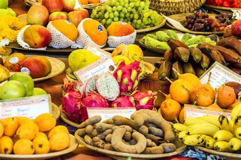 Exotic Thai Asian Fruits On Market Editorial Image Image Of Nature
